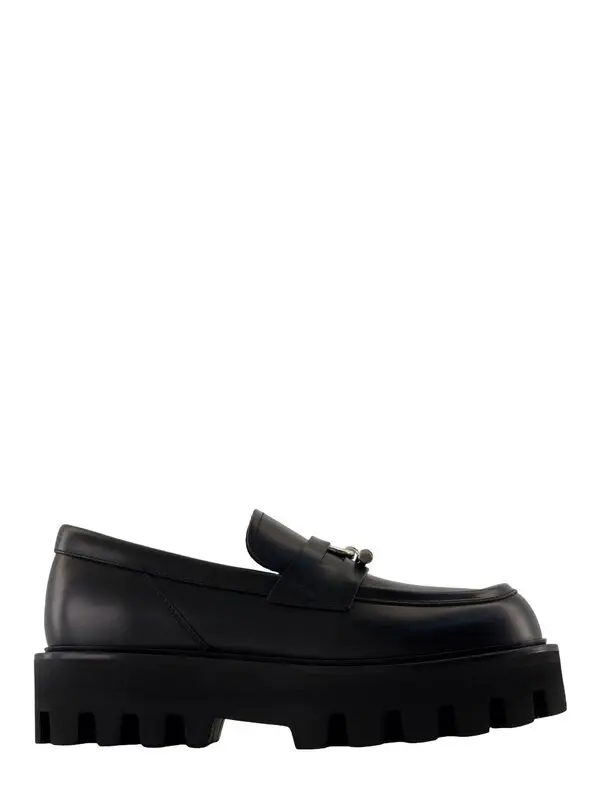 Alexander McQueen Leather Loafers - Black