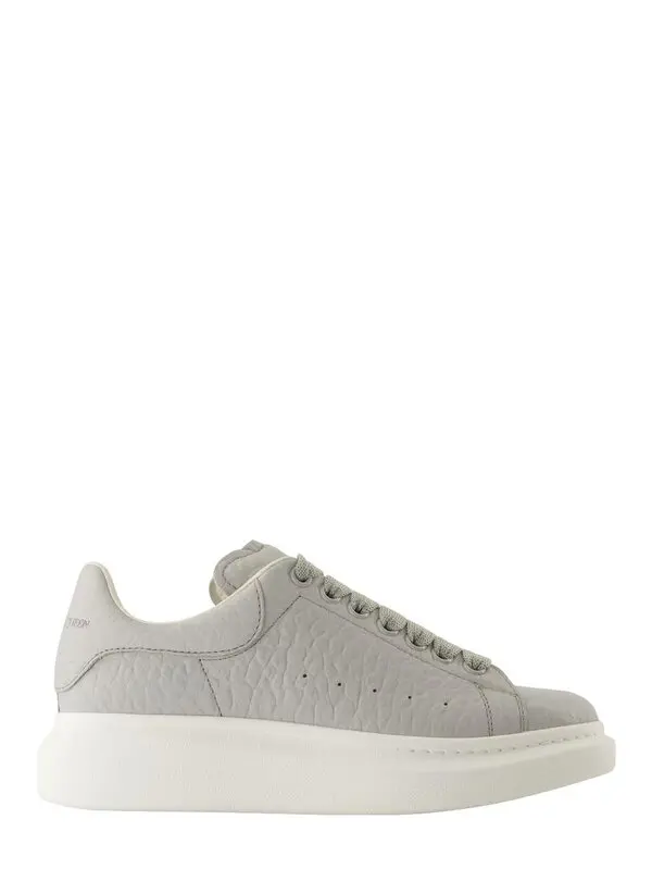 Alexander McQueen Oversized Leather Sneakers - Grey