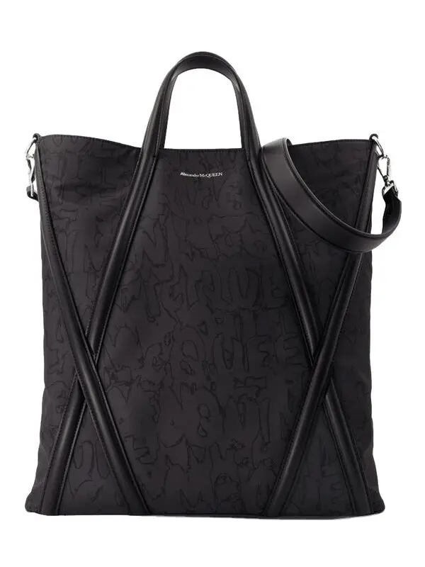 Alexander McQueen Harness Shopper Bag - Black