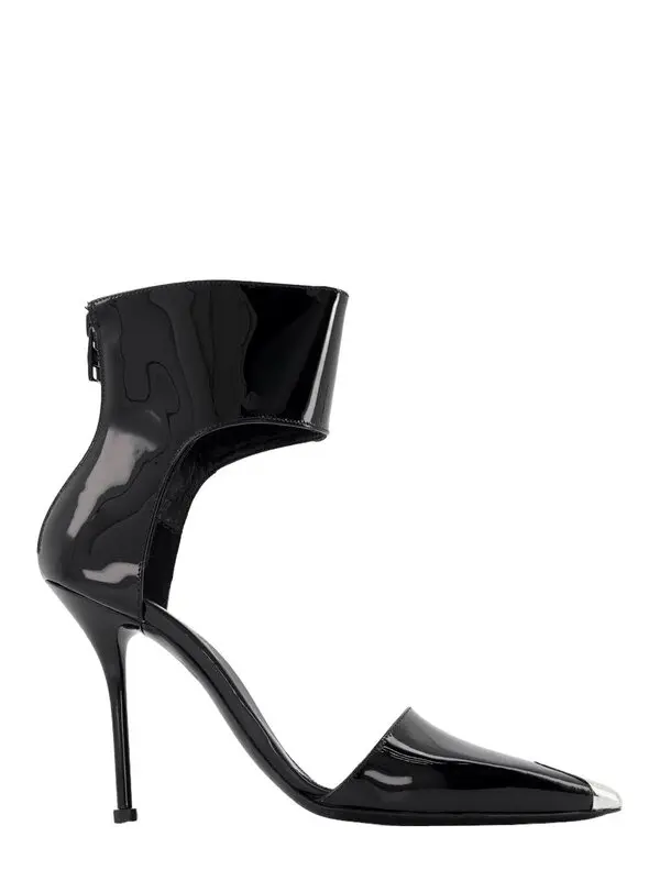 Alexander McQueen Sandals In Leather - Black