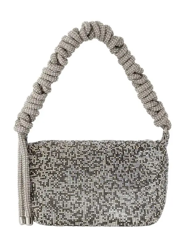 Kara Crystal Mesh Bag Polyester Pixel - Black