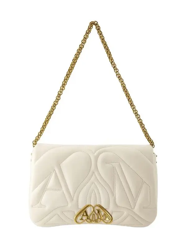 Alexander McQueen The Seal Crossbody Bag - Beige