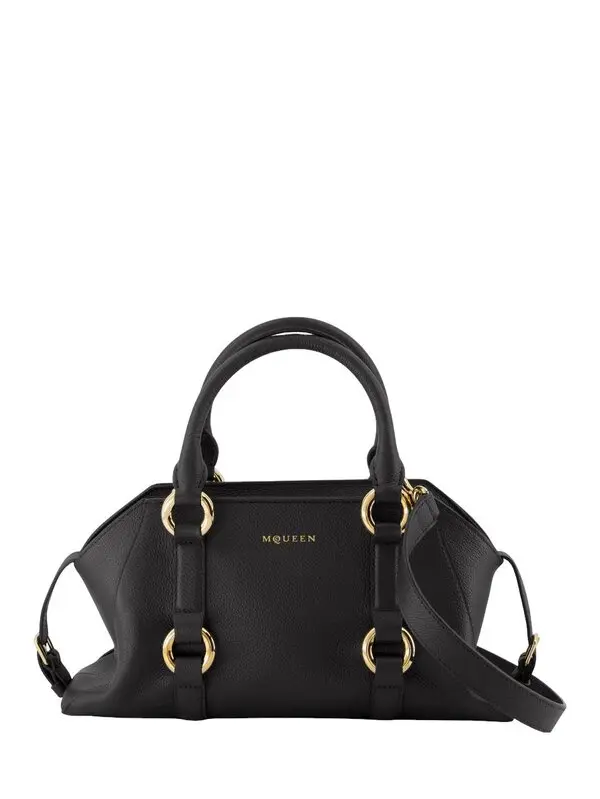Alexander McQueen Farringdon Small Leather Purse - Black