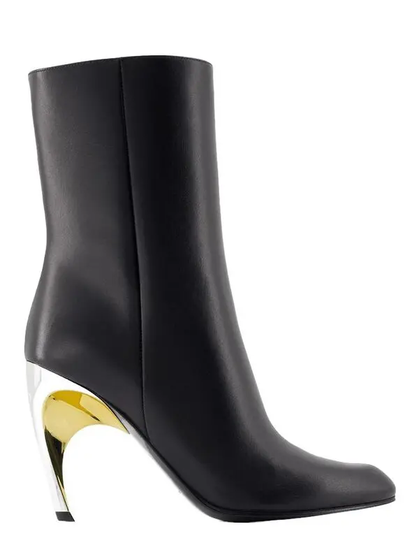 Alexander McQueen Seal Ankle Boots - Black
