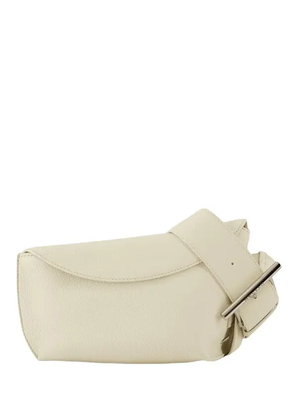 Alexander McQueen Leather Sling Bag - Beige