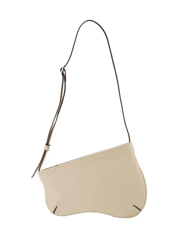 Manu Atelier Mini Curve Hobo Bag - Beige