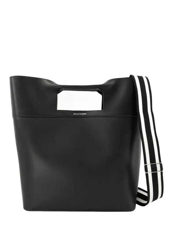 Alexander McQueen The Square Bow Ns Handbag - Black