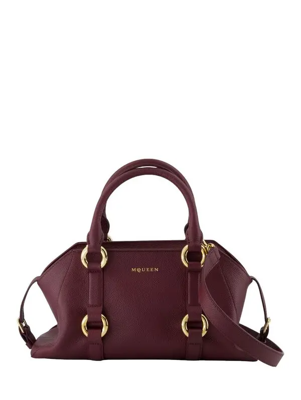 Alexander McQueen Farringdon Small Leather Purse - Burgundy