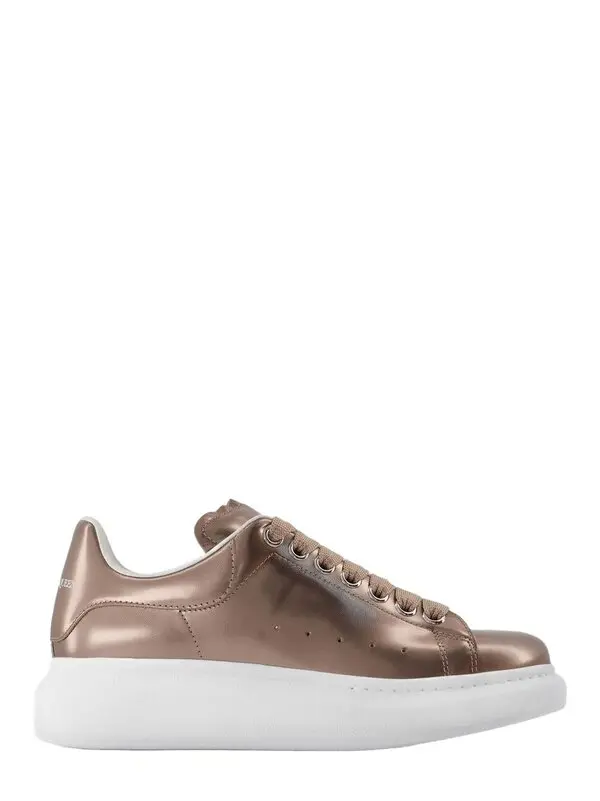 Alexander McQueen Oversized Leather Sneakers - Beige