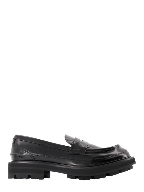 Alexander McQueen Leather Loafers - Black