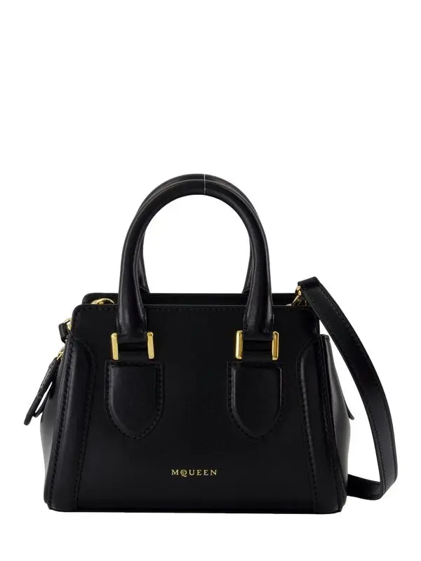 Alexander McQueen Birdee Mini Leather Purse - Black