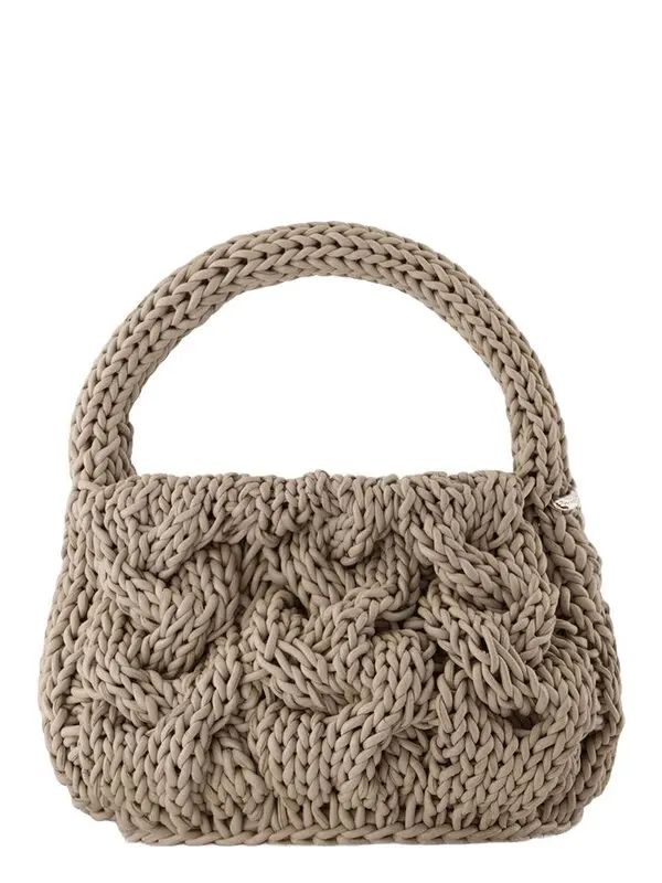 JW Anderson Cable Knit Crossbody - Grey
