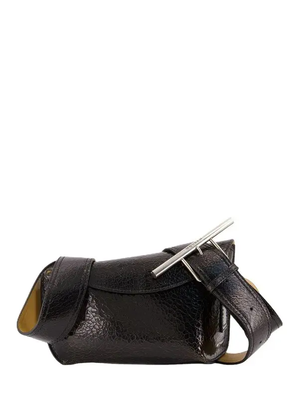 Alexander McQueen Leather Sling Bag - Black