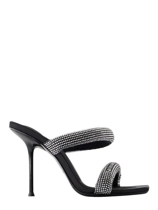 Alexander Wang Julie Tubular Leather Sandals - Black