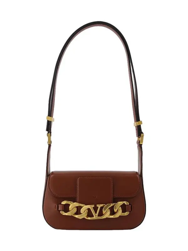 Valentino Garavani Vlogo Chain Small Shoulder Bag - Brown