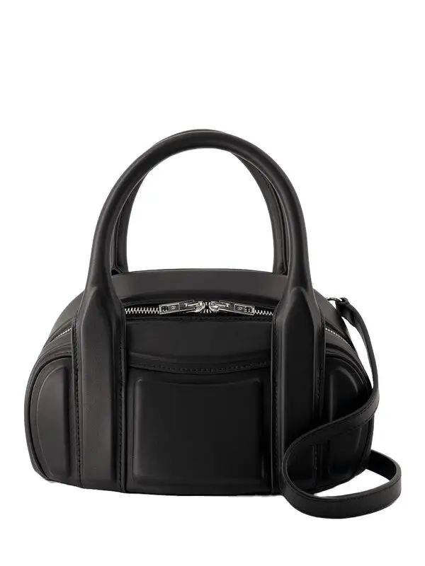 Alexander Wang Roc Small Leather Shoulder Bag - Black