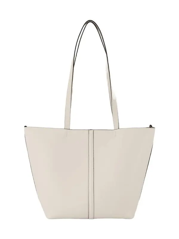 Vanessa Bruno Leather Shopper Tote Bag - White