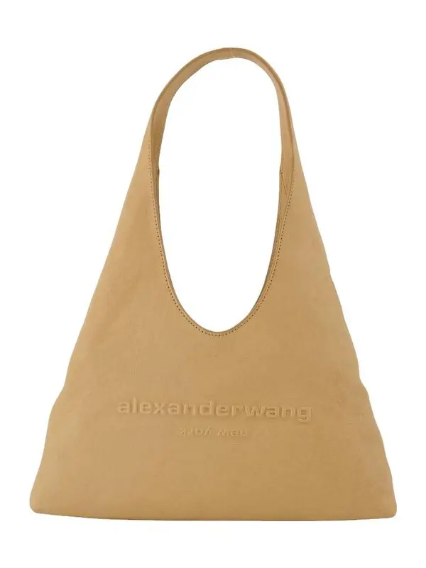 Alexander Wang Pike Small Leather Hobo Bag - Beige