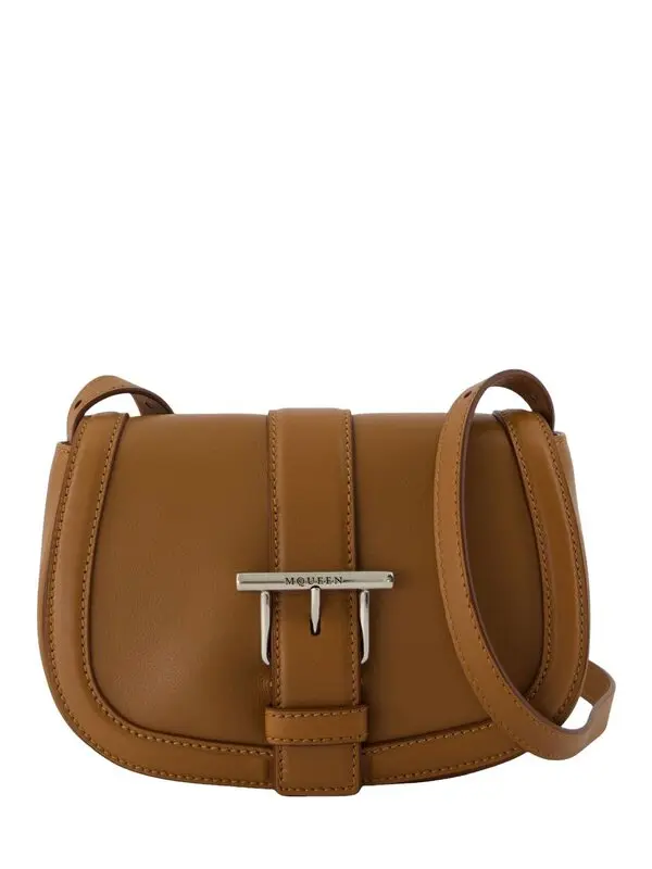 Alexander McQueen Mini Leather Satchel - Brown