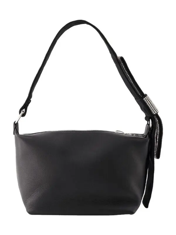 Kara Hobo Bow Bag Leather - Black