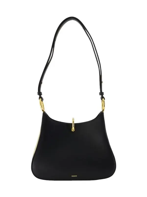 Rabanne Leather Shoulder Bag - Black