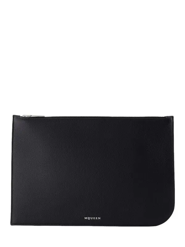 Alexander McQueen Leather Crossbody Bag - Black