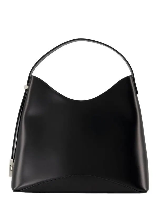 OSOI Egg Leather Shoulder Bag - Black