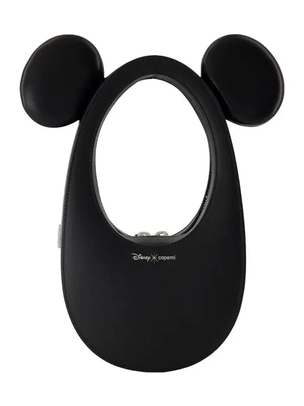 Coperni Mickey Mini Swipe Leather Bag - Black