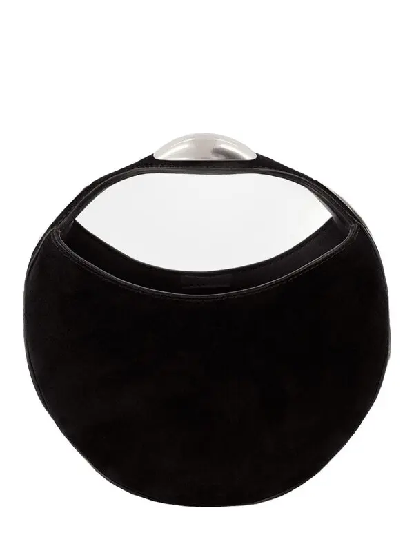 Alexander Wang Dome Circular Top Handle Leather Bag - Black