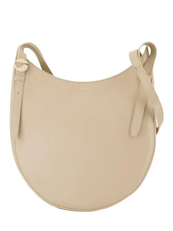 Coperni Leather Belt Shoulder Bag - Beige