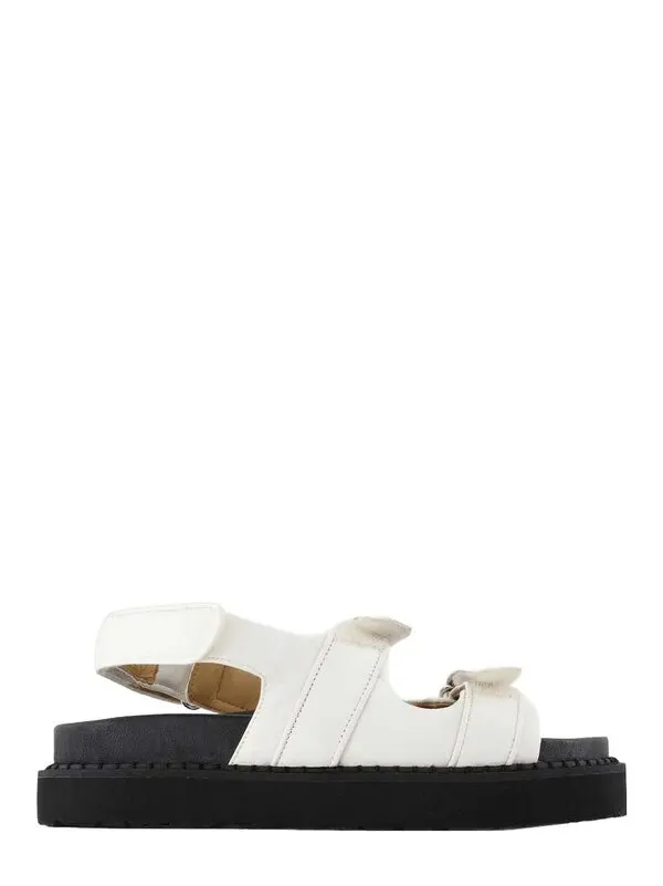 Isabel Marant Madee Gb Leather Sandals - White