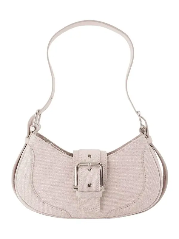 OSOI Hobo Brocle Leather Shoulder Bag - Pink