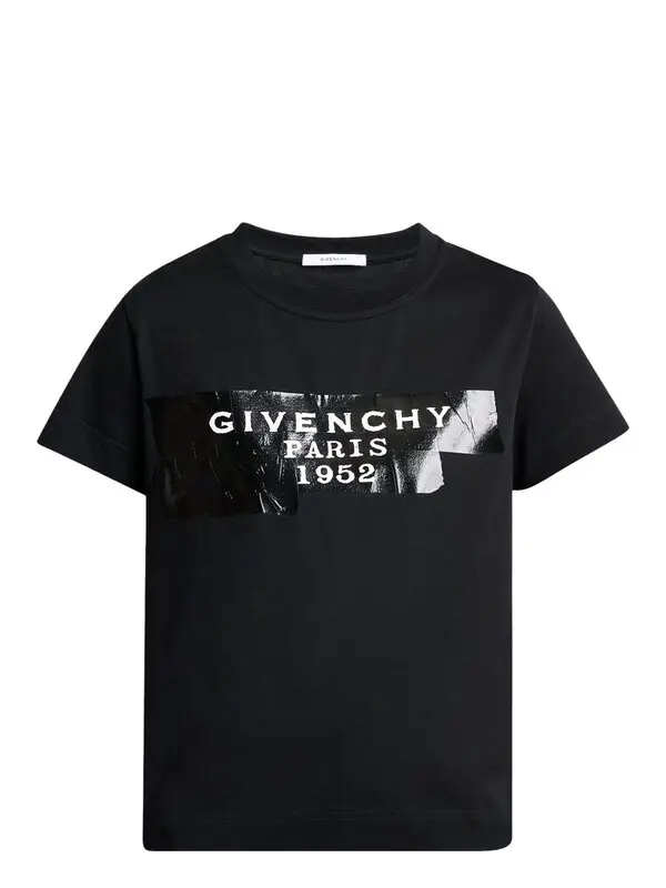 Givenchy Logo Tape Regular T-shirt - Black