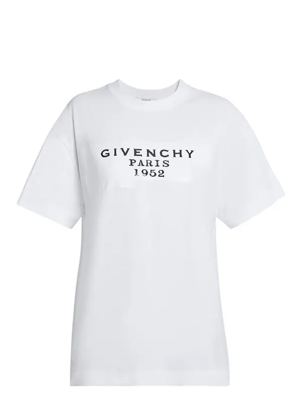Givenchy Logo Tape Boxy T-shirt - White