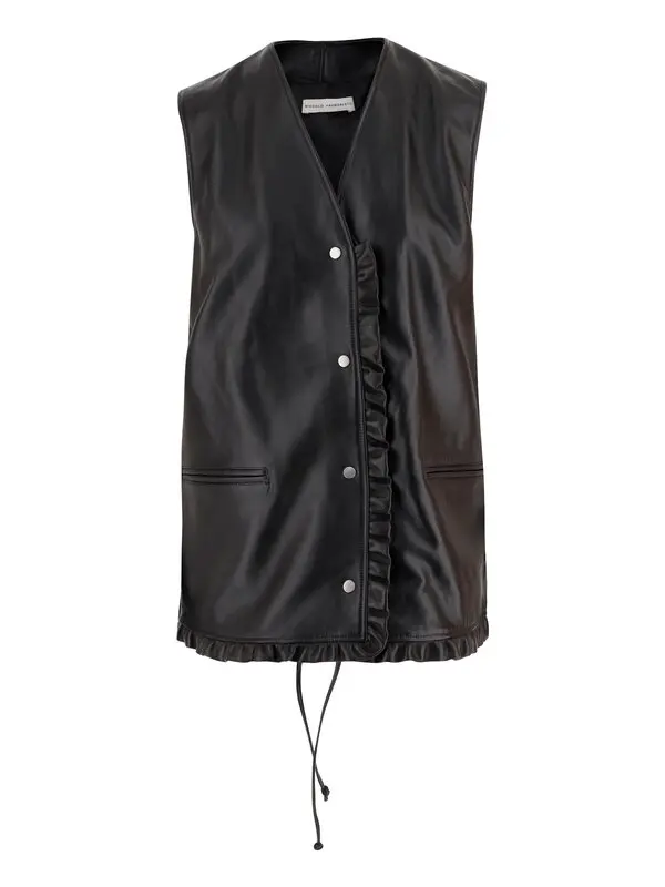 NICCOLO PASQUALETTI Lea Gala Leather Vest - Black