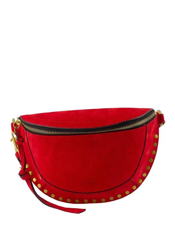 Isabel Marant Skano Gz Leather Shoulder Bag - Red