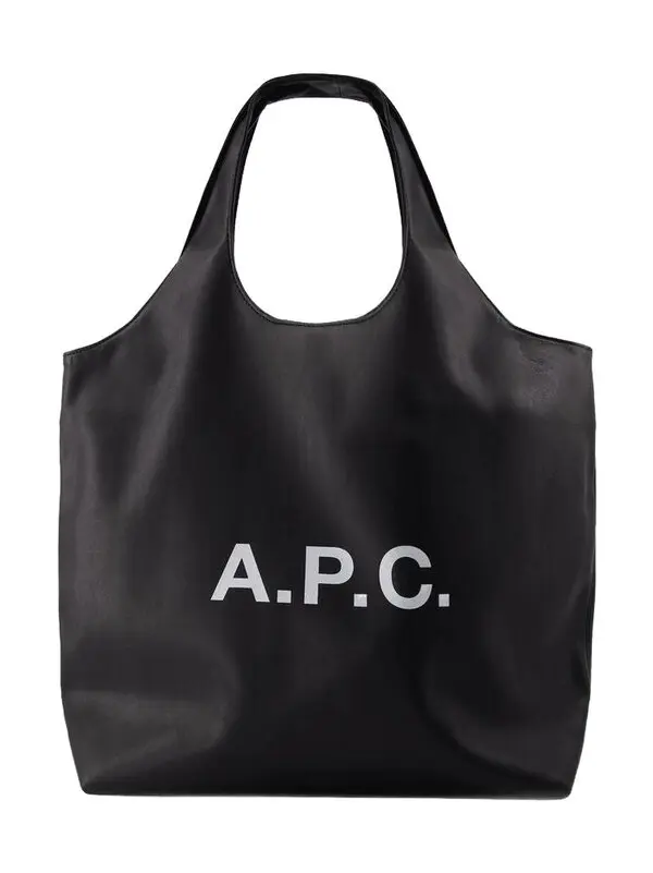 A.p.c. Ninon Synthetic Leather Tote - Black
