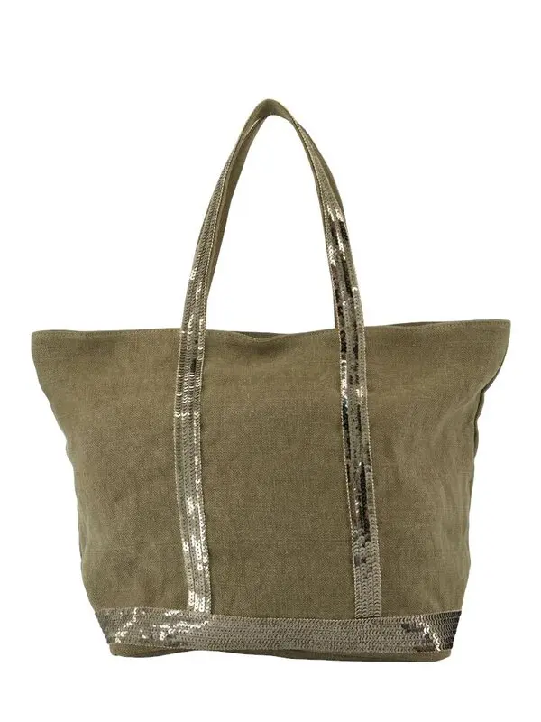 Vanessa Bruno M Zippe Shopper Bag Linen - Khaki