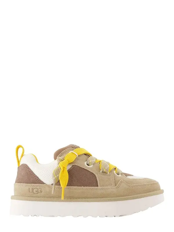 UGG Low Top Leather Sneakers - Beige