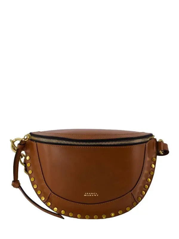 Isabel Marant Skano Gz Leather Shoulder Bag - Brown