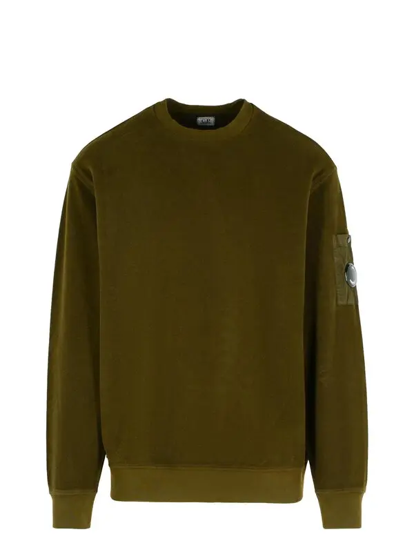 C.P. COMPANY Army Cotton Sweatshirt - Green