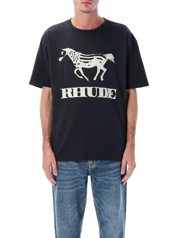 Rhude T Shirts And Polos - Vintage Black