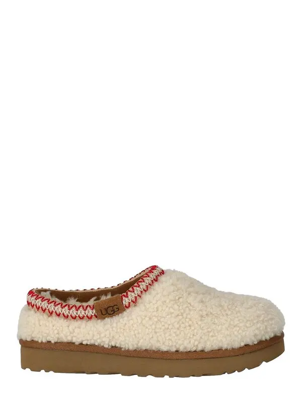 UGG Tasman Maxi Curly Slippers - White