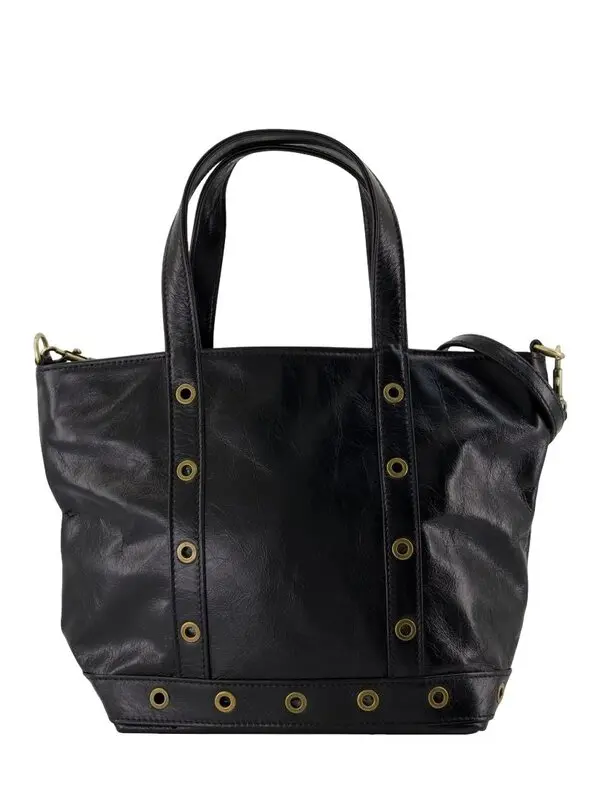 Vanessa Bruno Leather Shopper Bag - Black