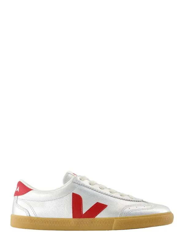 VEJA Volley Leather Sneakers - Silver