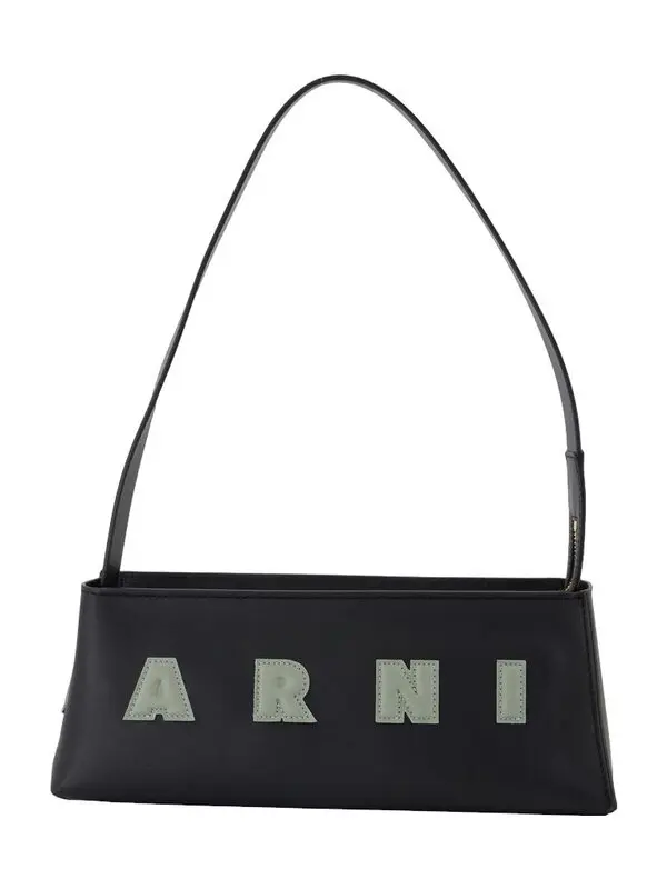 Marni Museo Leather Shoulder Bag - Black