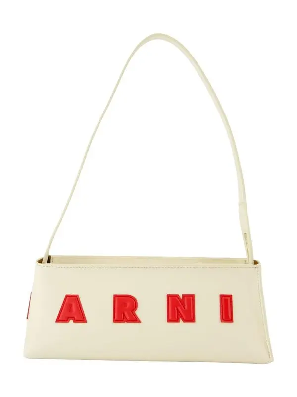 Marni Museo Leather Shoulder Bag - White