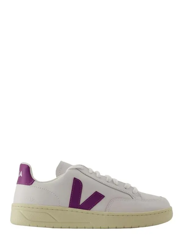 VEJA V-12 Leather Sneakers - White