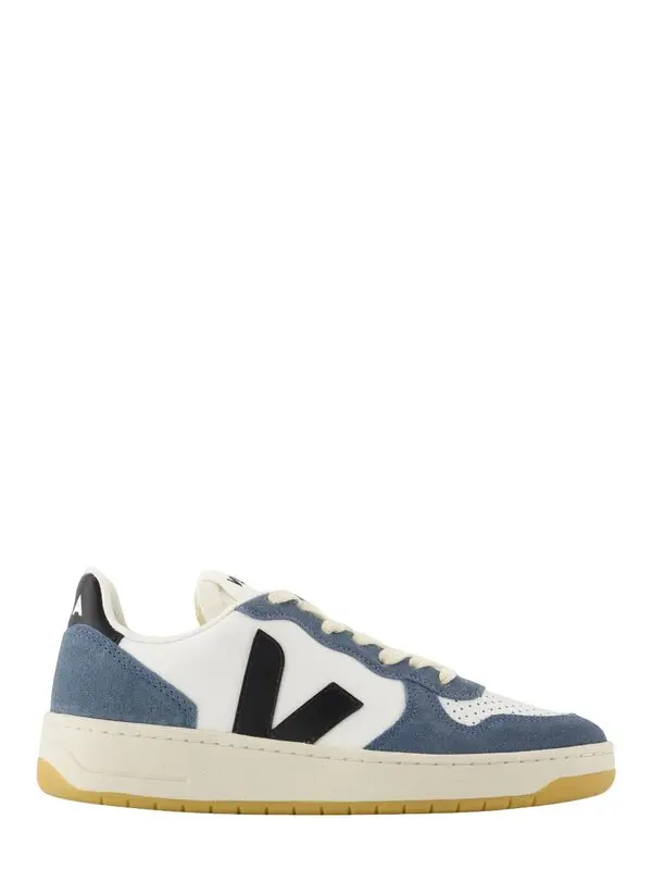 VEJA V-10 Leather Sneakers - White