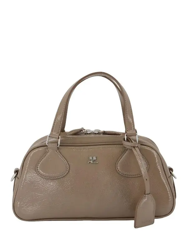 COURREGES Friday Top Handle Bag - Brown